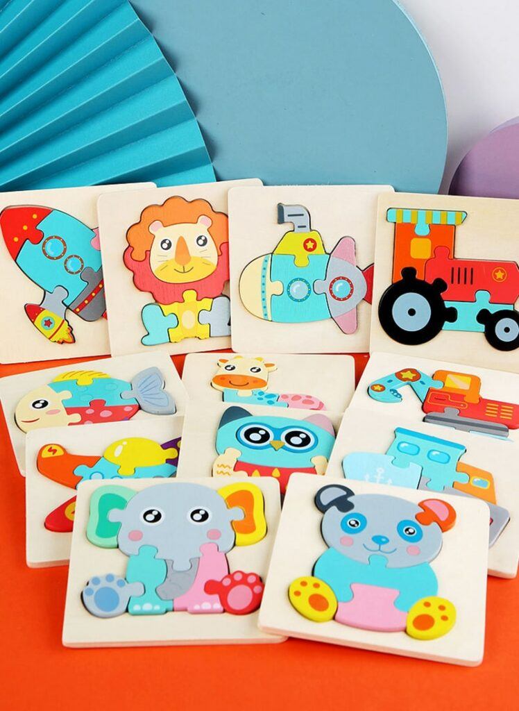 Wooden Cartoon Puzzle Toy
