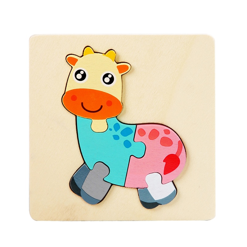 Wooden Cartoon Puzzle Toy