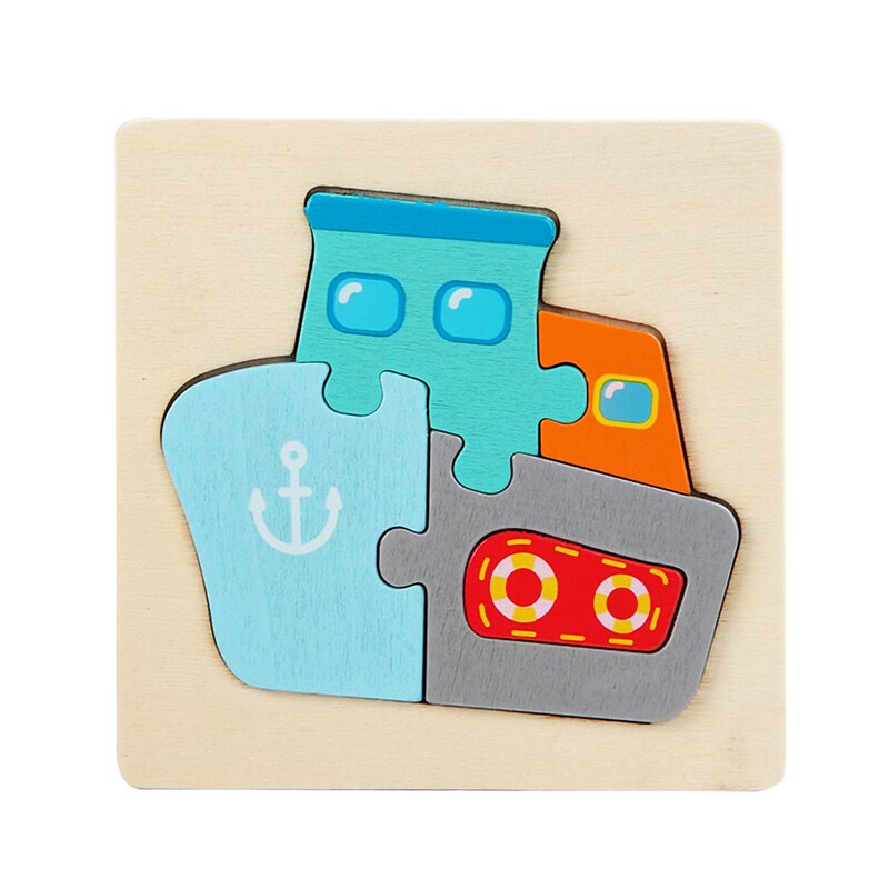 Wooden Cartoon Puzzle Toy