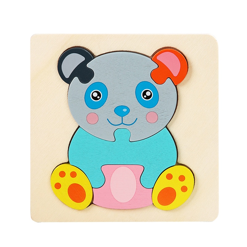 Wooden Cartoon Puzzle Toy