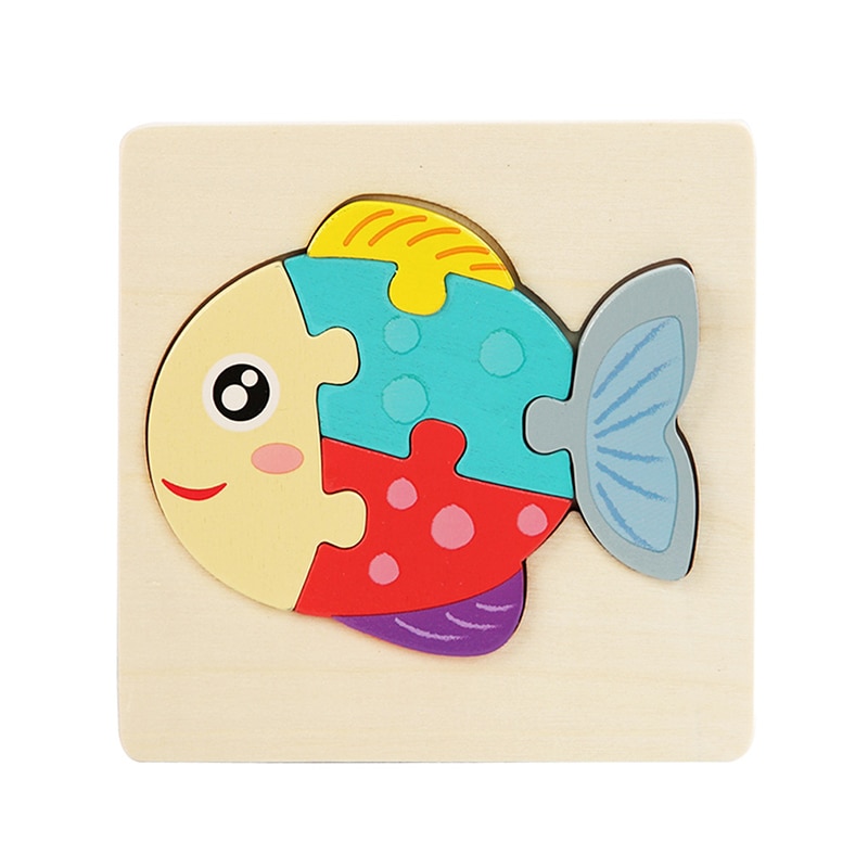 Wooden Cartoon Puzzle Toy